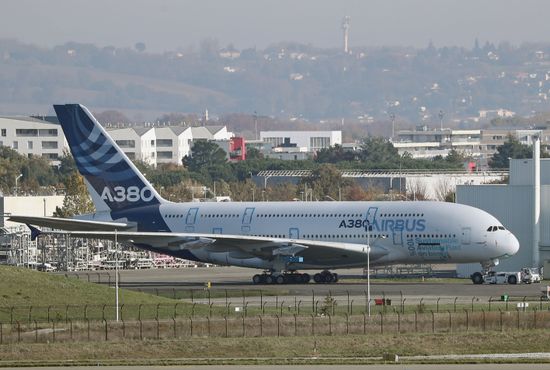 First Airbus A380 Made Maiden Flight Editorial Stock Photo - Stock ...