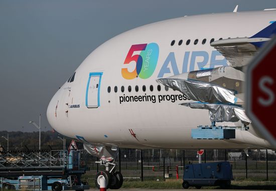 First Airbus A380 Made Maiden Flight Editorial Stock Photo - Stock ...