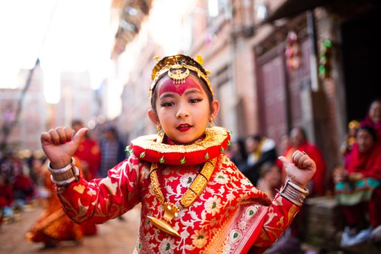 Young Girl Newar Community Dressed Bride Editorial Stock Photo - Stock ...