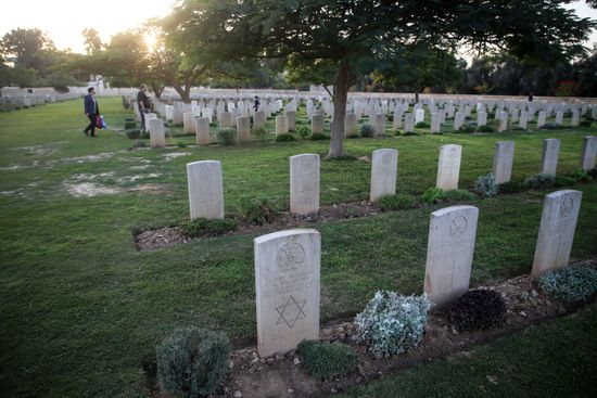 Visitors Walk Gaza War Cemetery Known Editorial Stock Photo - Stock ...
