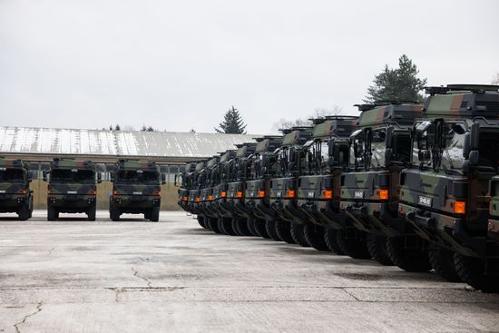 German Rheinmetall Man Tactical Military Transport Editorial Stock ...