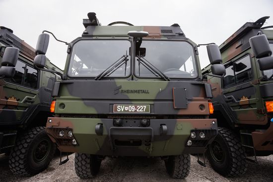 German Rheinmetall Man Tactical Military Transport Editorial Stock ...