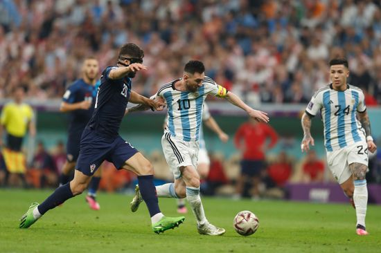 Lr Josko Gvardiol Cro Lionel Messi Editorial Stock Photo - Stock Image ...