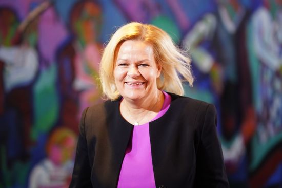 German Interior Minister Nancy Faeser Arrives Editorial Stock Photo ...