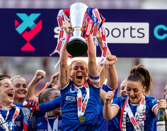 Rangers Womens Defender Kathryn Hill Lifts Editorial Stock Photo ...