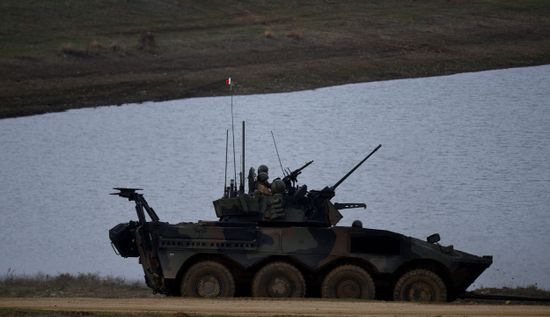 Italian Military Vehicle Freccia Takes Part Editorial Stock Photo ...