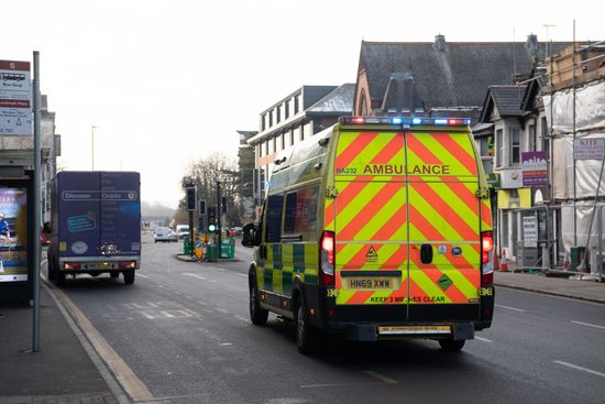 Emergency Ambulance Slough Tomorrow Marks Big Editorial Stock Photo ...