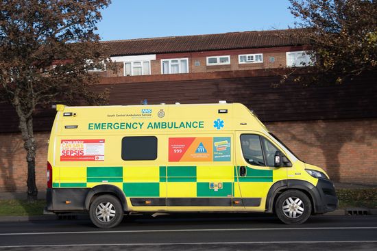Emergency Ambulance Slough Tomorrow Marks Big Editorial Stock Photo ...