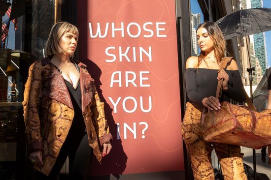 Peta Models Wearing Clothing Made Look Editorial Stock Photo - Stock ...