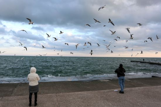 People Seen Relaxing Near Water Photographing Editorial Stock Photo ...
