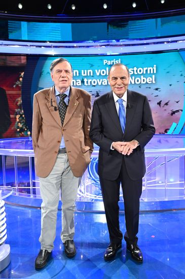 Bruno Vespa Giorgio Parisi Attends Raiuno Editorial Stock Photo - Stock ...