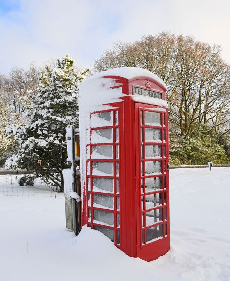 Snow Covered Phone Box Goathland Editorial Stock Photo - Stock Image ...