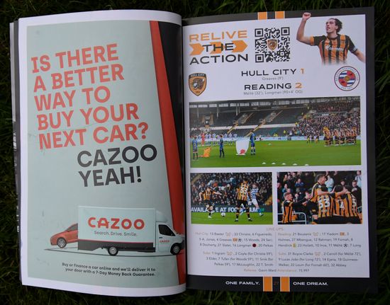 Cazoo Advert Match Programme Editorial Stock Photo - Stock Image ...