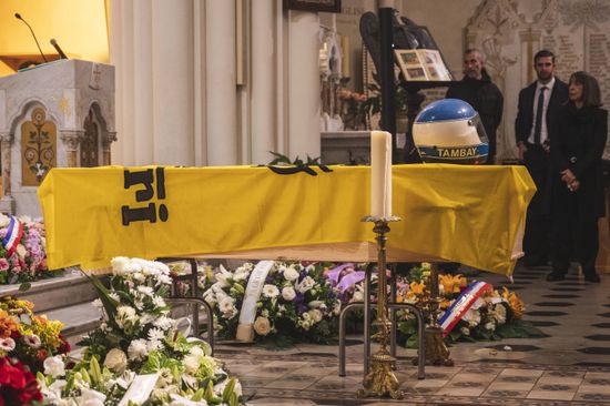 Coffin Former Driver Decorated Flag Effigy Editorial Stock Photo ...