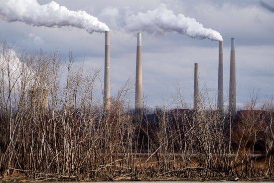 Pollution Rising Miami Fort Power Station Editorial Stock Photo - Stock ...