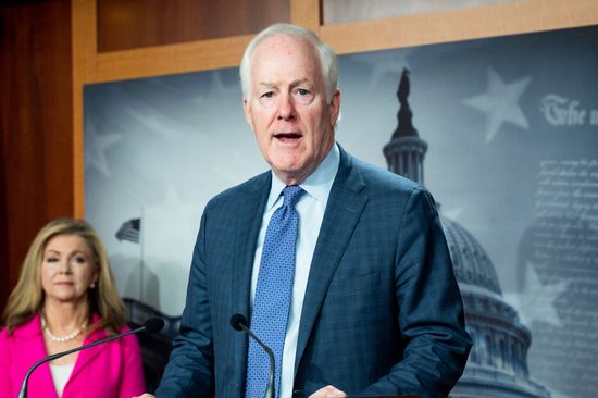 Us Senator John Cornyn Rtx Speaking Editorial Stock Photo - Stock Image ...