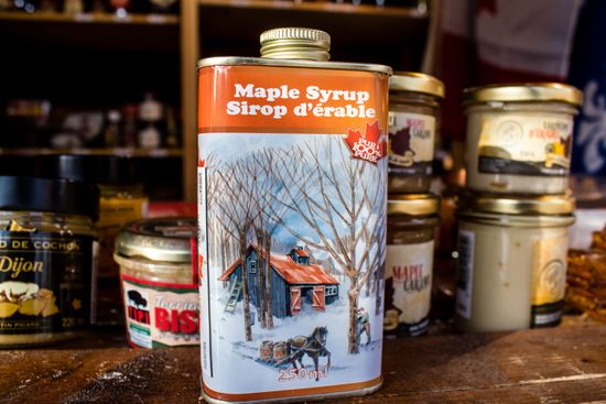 Maple Syrup Quebec Canada Christmas Market Editorial Stock Photo ...