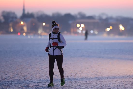 Members Public Exercise On Snow Ice Editorial Stock Photo - Stock Image ...