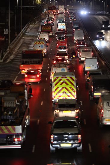 Traffic Queues On A102m Blackwall Tunnel Editorial Stock Photo - Stock ...