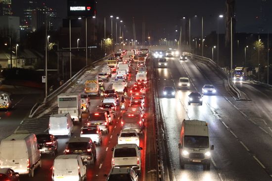 Traffic Queues On A102m Blackwall Tunnel Editorial Stock Photo - Stock ...