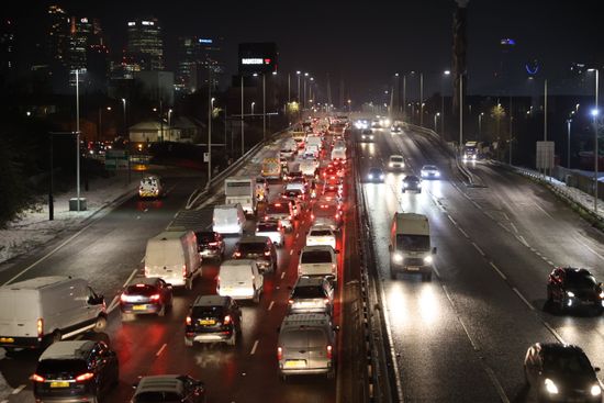 Traffic Queues On A102m Blackwall Tunnel Editorial Stock Photo - Stock ...