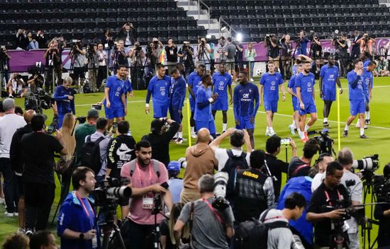 French Squad Surrounded By Media Editorial Stock Photo - Stock Image ...