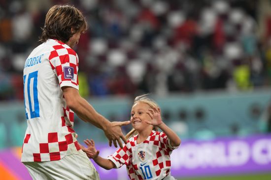 Luka Modric Croatia His Daughter Editorial Stock Photo - Stock Image ...