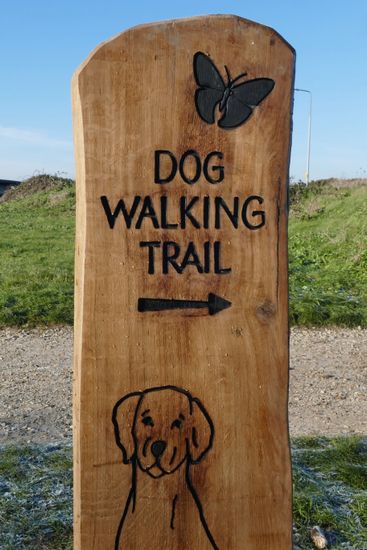 Dog Friendly Walking Trail Signs Benches Editorial Stock Photo - Stock ...