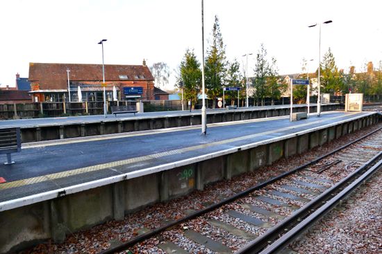 Deserted Train Station During Another Day Editorial Stock Photo - Stock ...
