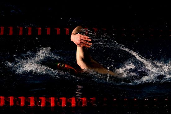 Mens 1500m Ronan Fahey Trojan Swim Editorial Stock Photo - Stock Image ...