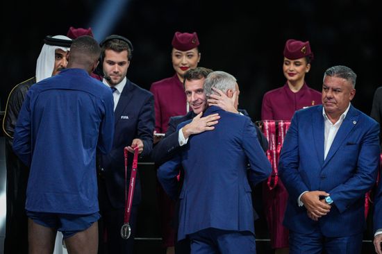President France Emmanuel Macron Hugs France Editorial Stock Photo ...