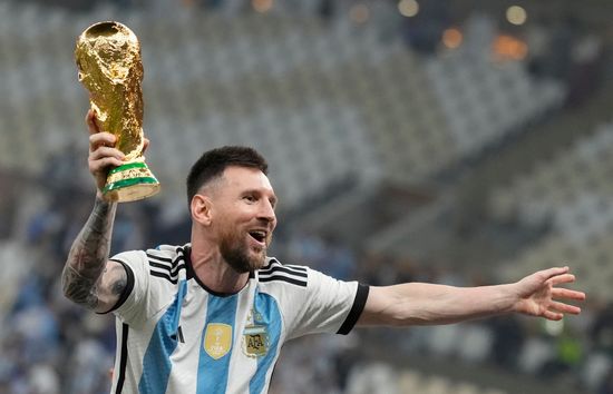 Lionel Messi Argentina On Shoulders His Editorial Stock Photo - Stock ...