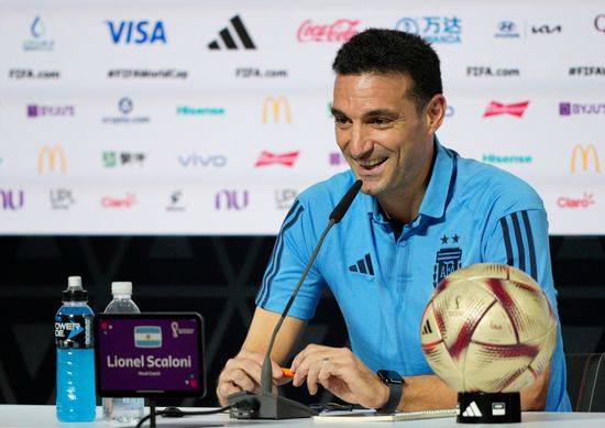 Manager Lionel Scaloni Argentina Press Conference Editorial Stock Photo ...