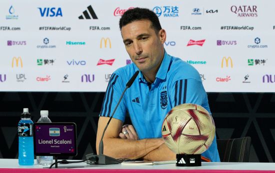 Manager Lionel Scaloni Argentina Press Conference Editorial Stock Photo ...
