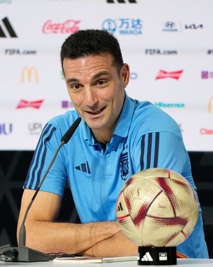 Manager Lionel Scaloni Argentina Press Conference Editorial Stock Photo ...