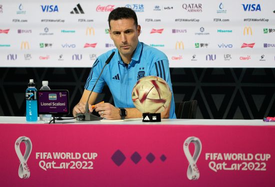 Manager Lionel Scaloni Argentina Press Conference Editorial Stock Photo ...