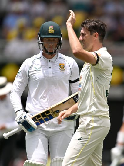 Australian Bowler Pat Cummins R Reacts Editorial Stock Photo - Stock ...
