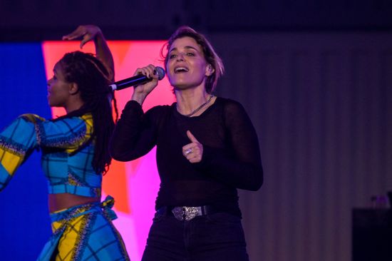 Italian Singer Gala Performs Qatar Fashion Editorial Stock Photo ...