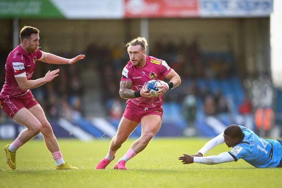 Stuart Hogg Exeter Chiefs Carries Editorial Stock Photo - Stock Image ...