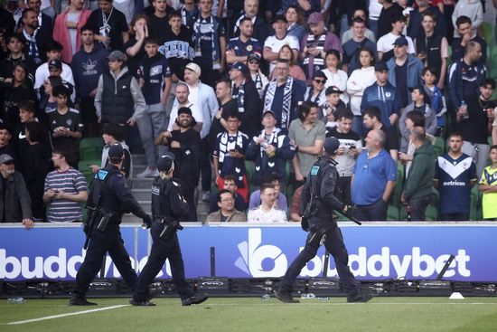 Police Riot Squad Seen During Aleague Editorial Stock Photo - Stock ...