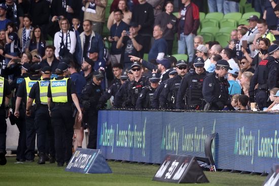 Police Riot Squad Seen During Aleague Editorial Stock Photo - Stock ...