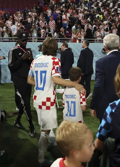 Luka Modric L Croatia His Child Editorial Stock Photo - Stock Image ...