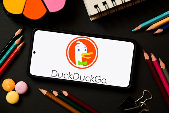 This Photo Illustration Duckduckgo Logo Seen Editorial Stock Photo ...