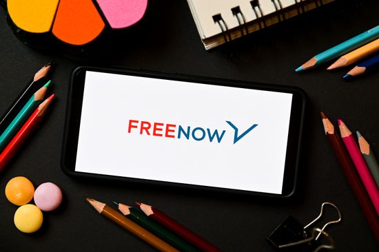 This Photo Illustration Freenow Logo Seen Editorial Stock Photo - Stock ...