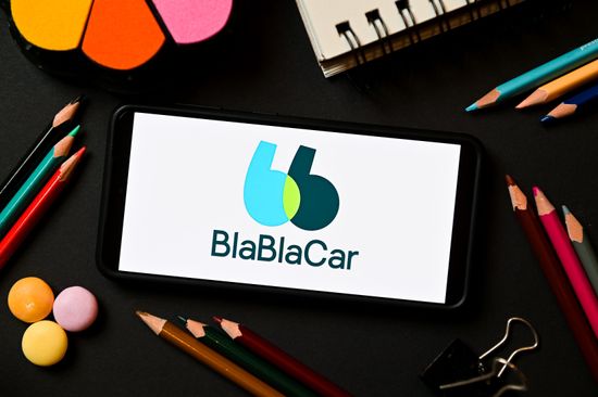 This Photo Illustration Blablacar Logo Seen Editorial Stock Photo ...