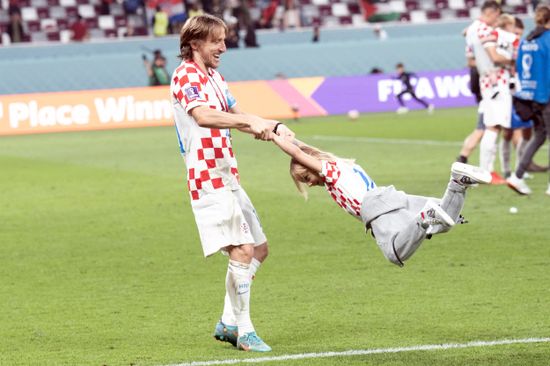 Luka Modric Croatia Celebrates His Daughter Editorial Stock Photo ...