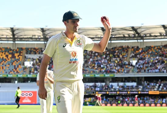 Australian Bowler Pat Cummins Shows Ball Editorial Stock Photo - Stock ...