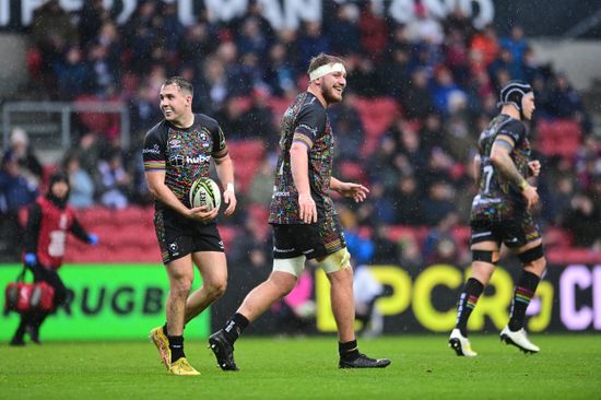 Joe Batley Bristol Bears Celebrates Scoring Editorial Stock Photo ...