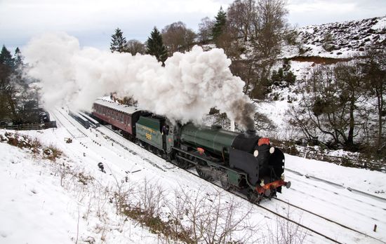 Santa Special Steam Train Passes Through Editorial Stock Photo - Stock ...