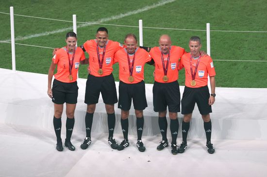 Referee Staff Final Match Pose During Editorial Stock Photo - Stock ...